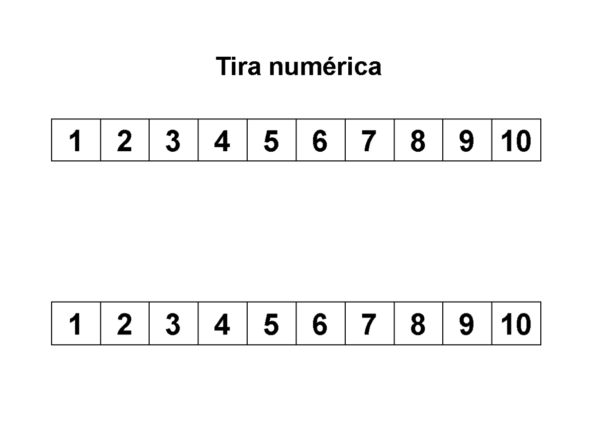 Tira num233rica del 0 al 10 2 15443652 - Matemática - Tira numérica 1 2 ...