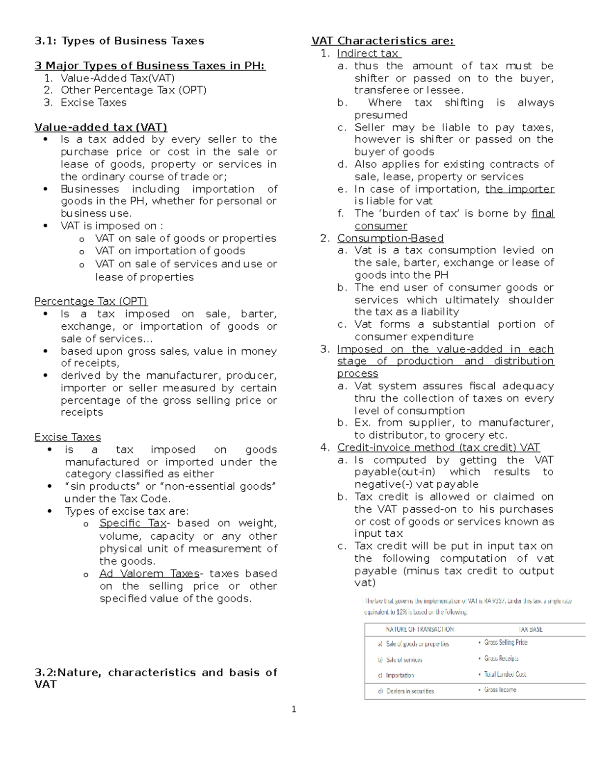 TAX MOD 3 - tax - 3: Types of Business Taxes 3 Major Types of Business ...