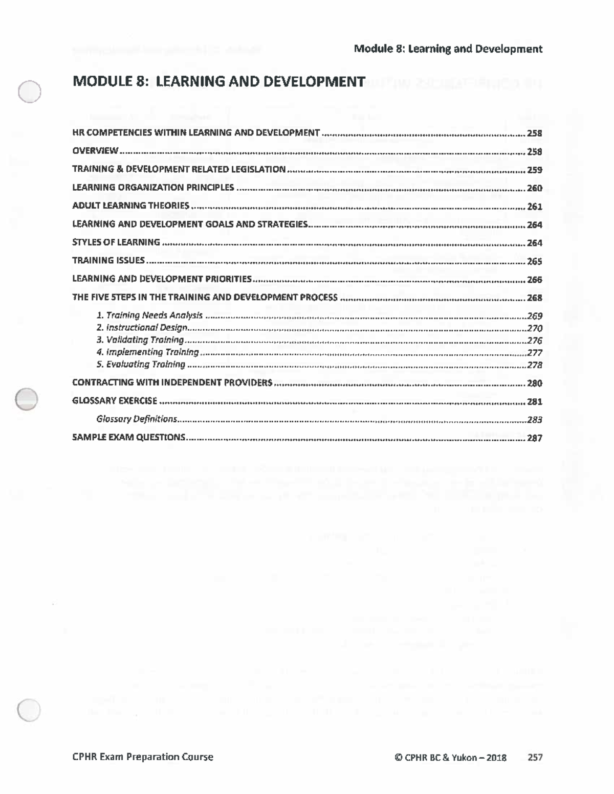 Module 8 - Learning & Development - Human Resource Management - Studocu