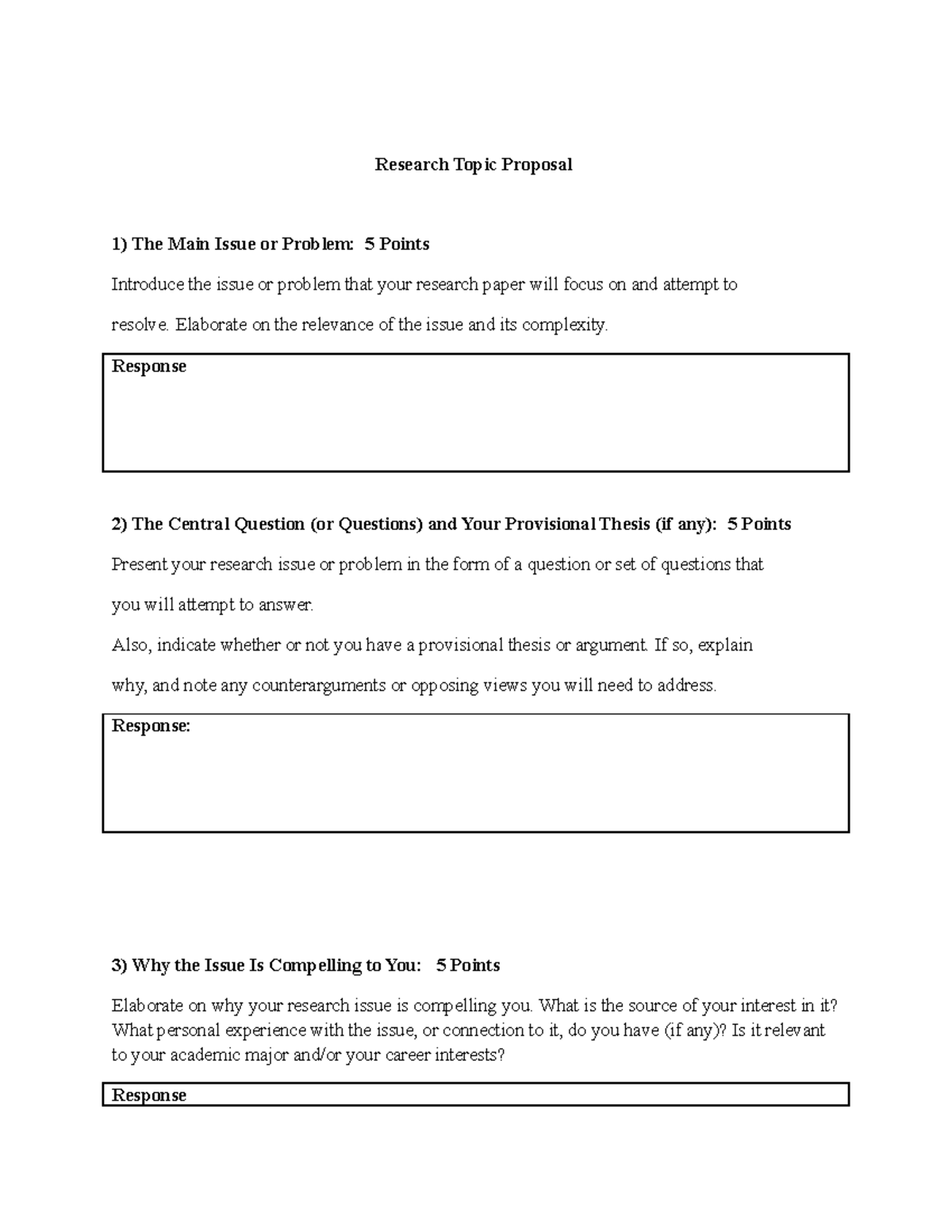 Research Topic Proposal - English 101-110 - Studocu