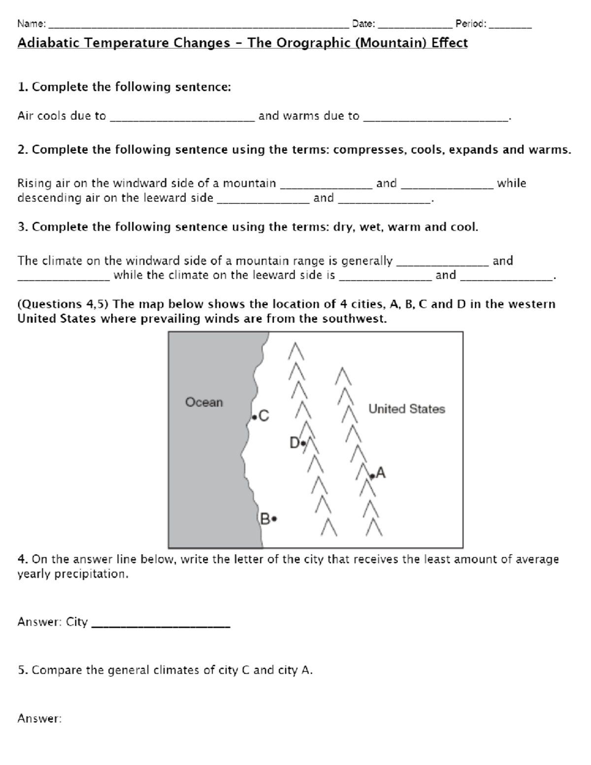 Orographic Worksheet Assignment - Maine Dental - Studocu