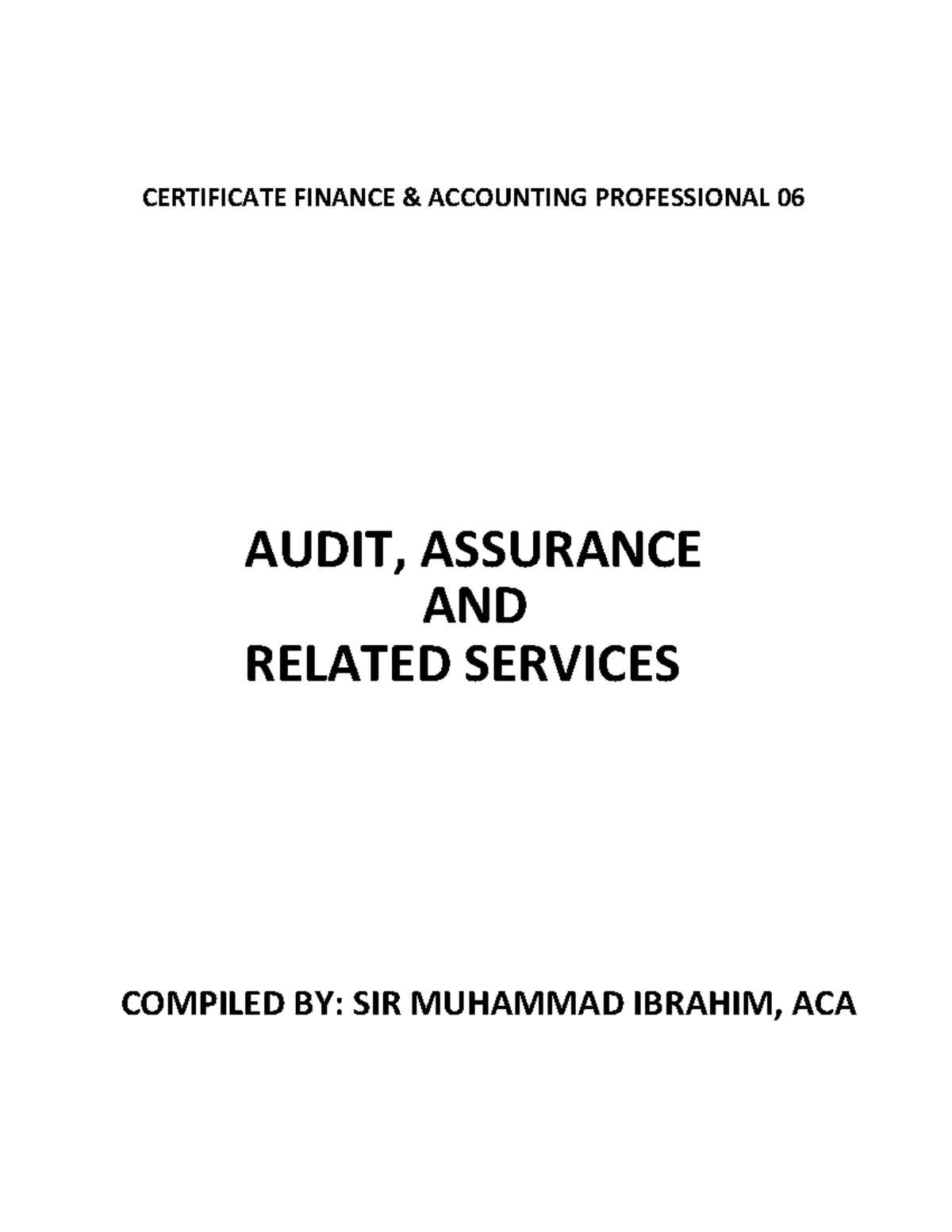 713188125 Cfap 6 Volume 2 Audit Past Papers and Answers Updated 2024 ...