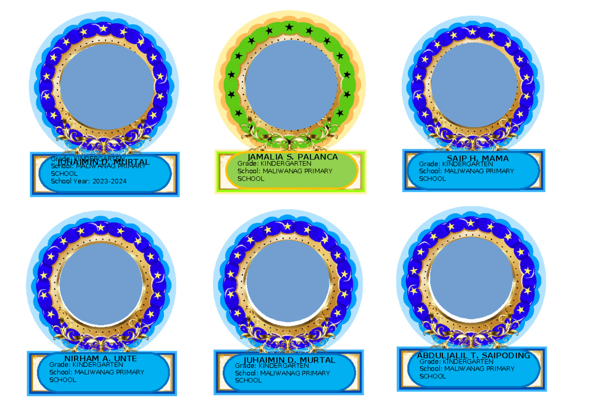 MPS- Kinder- Ribbon-2024 - Grade: KINDERGARTEN School: MALIWANAG ...
