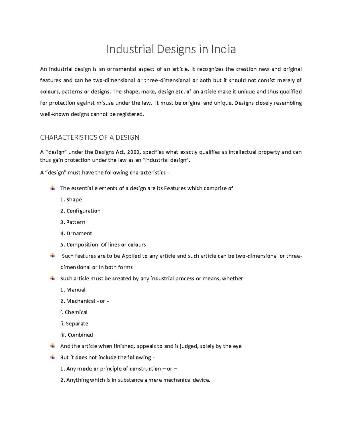 Industrial Design Introduction under Design Act, 2000 - Industrial ...