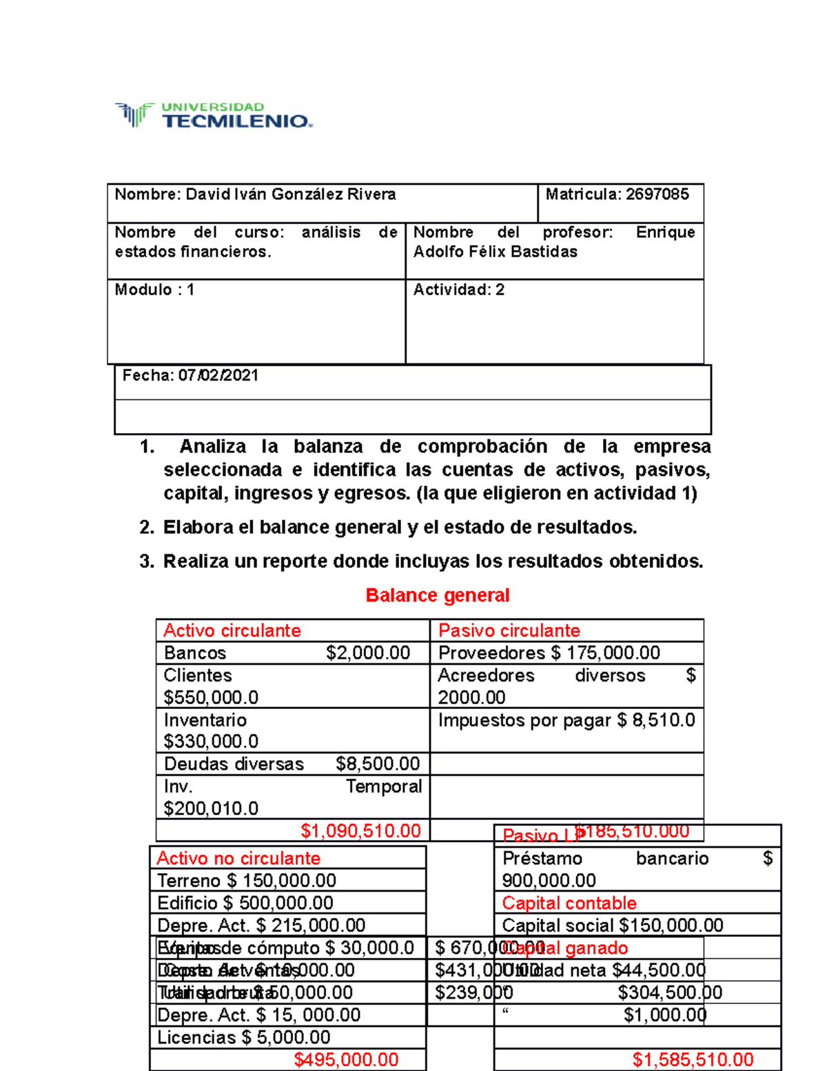 Actividad 2 Anallisis De Estados Financieros Nombre David Iv n actividad-2-anallisis-de-estados-financieros-nombre-david-iv-n