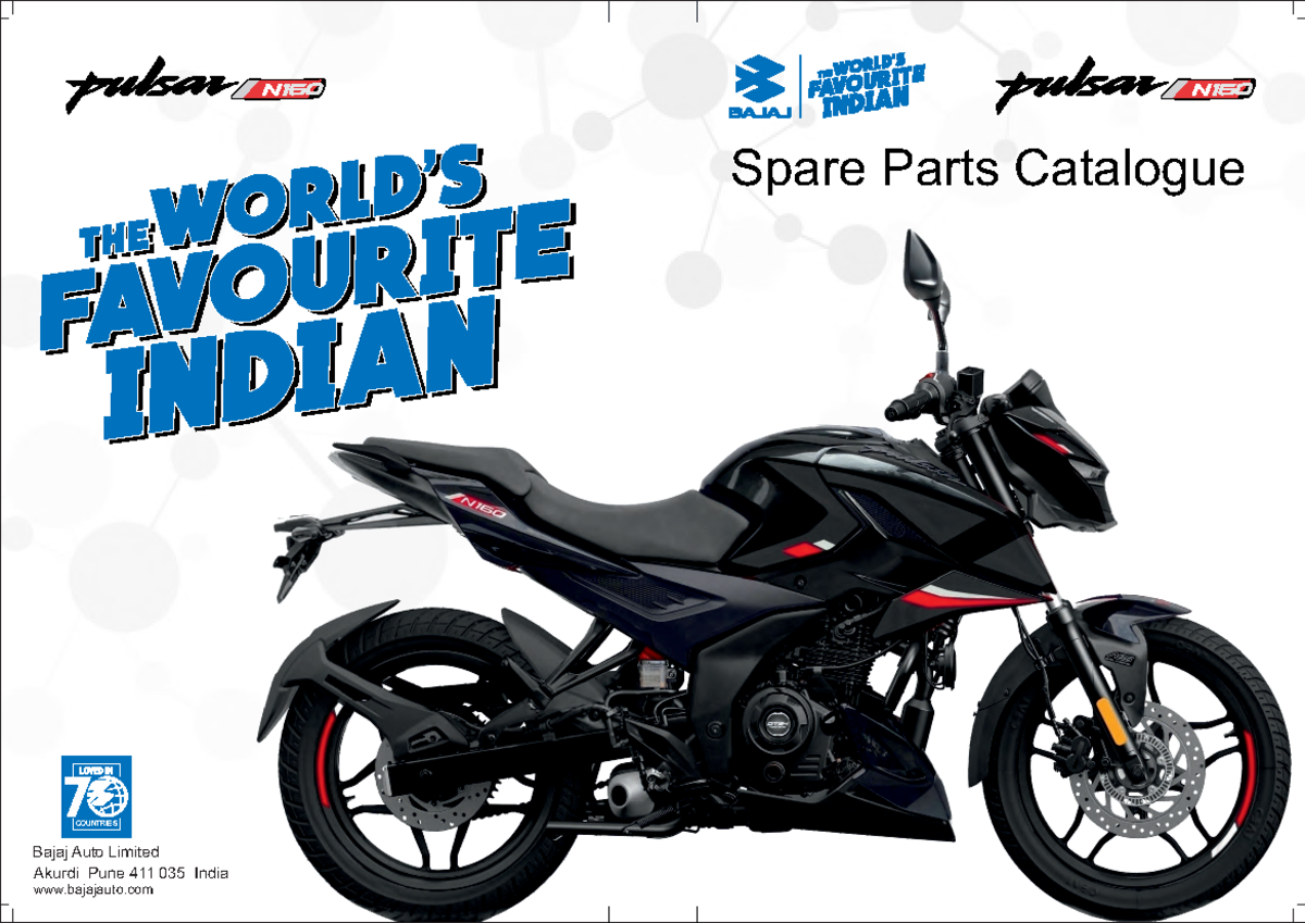 Pulsar N-160 BS6 SPC - n160 - Bajaj Auto Limited Akurdi Pune 411 035 India bajajauto Spare Parts ...