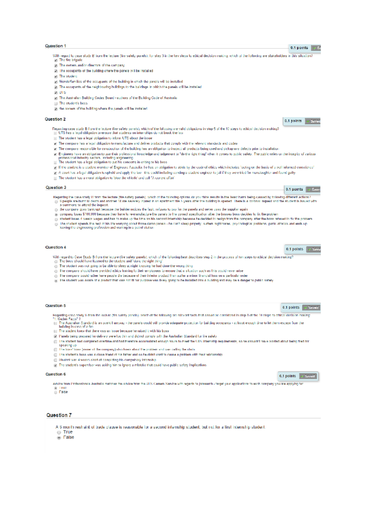 Sample/practice Exam, Questions And Answers - Weekly Quiz4 - 041002 ...