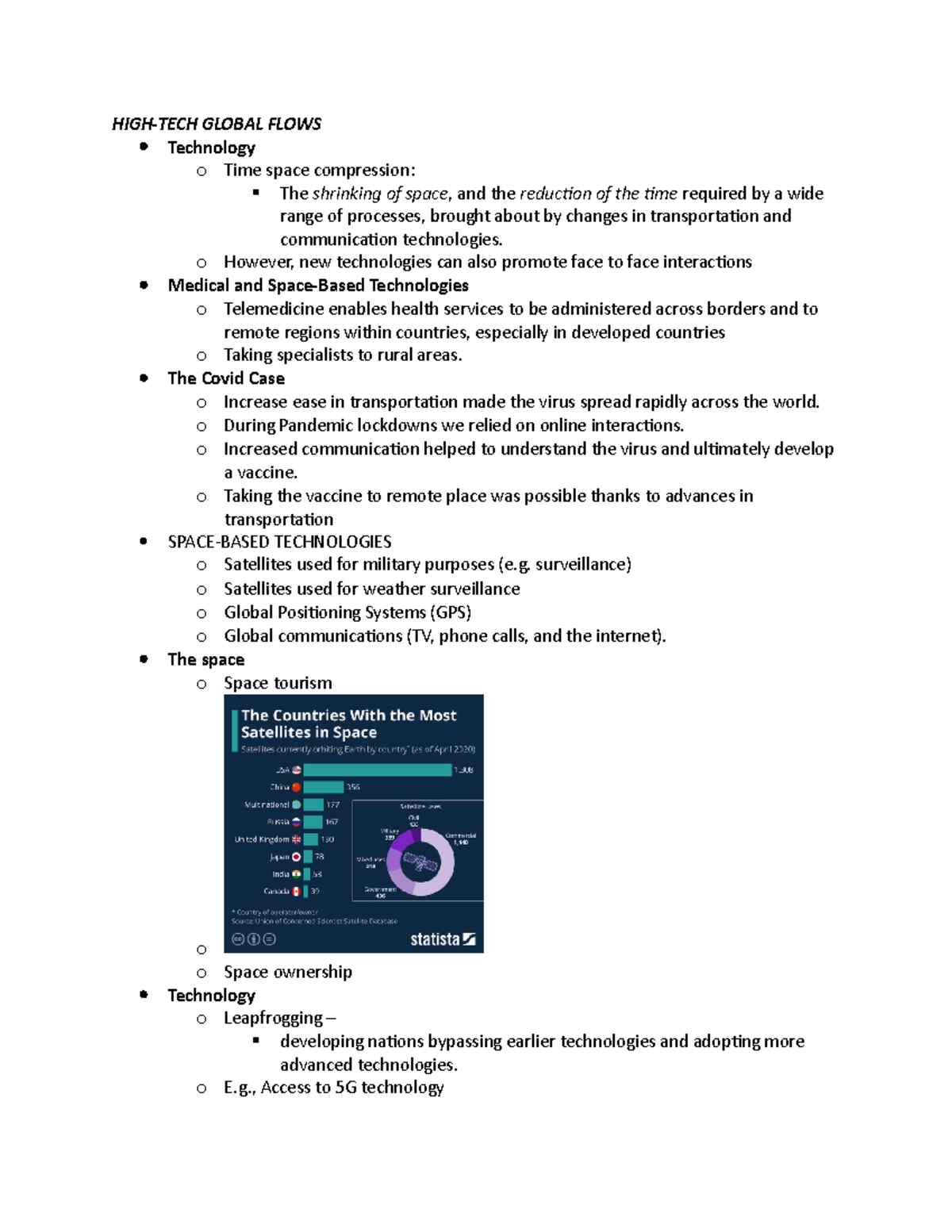 Higjh Tech Global Flows - HIGH-TECH GLOBAL FLOWS Technology o Time ...