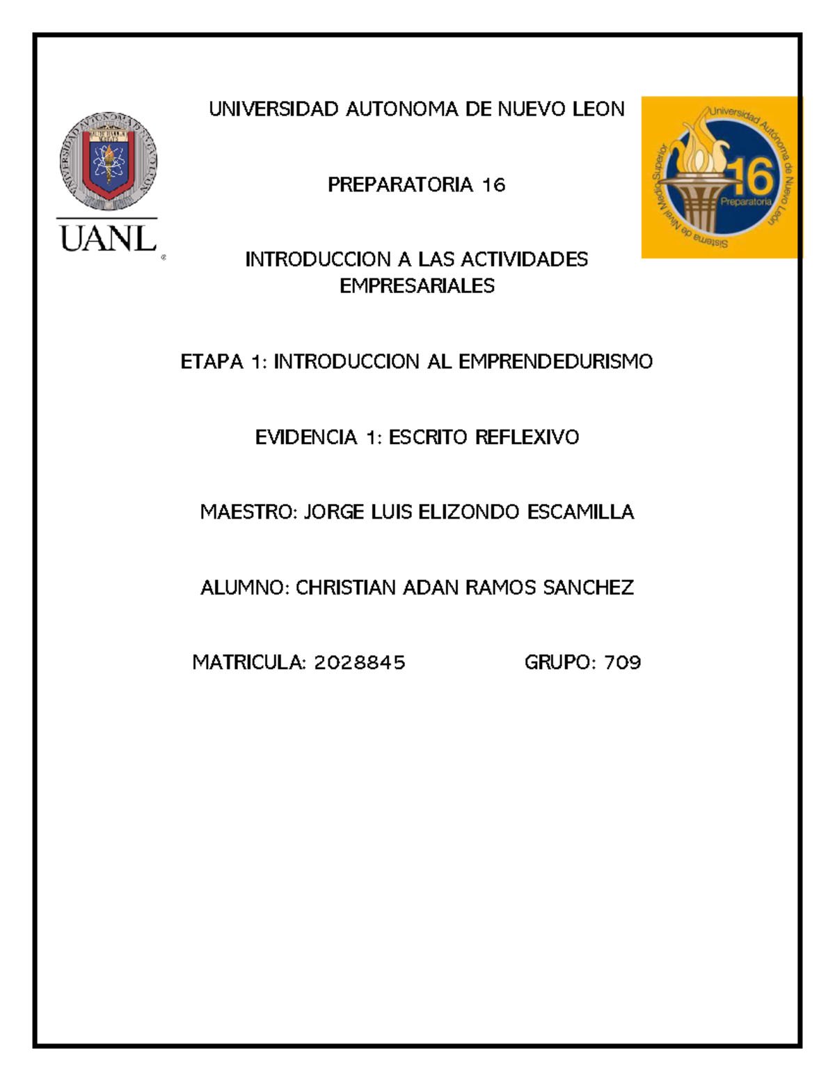Introcuccion A Las Actividades Universidad Autonoma De Nuevo Leon