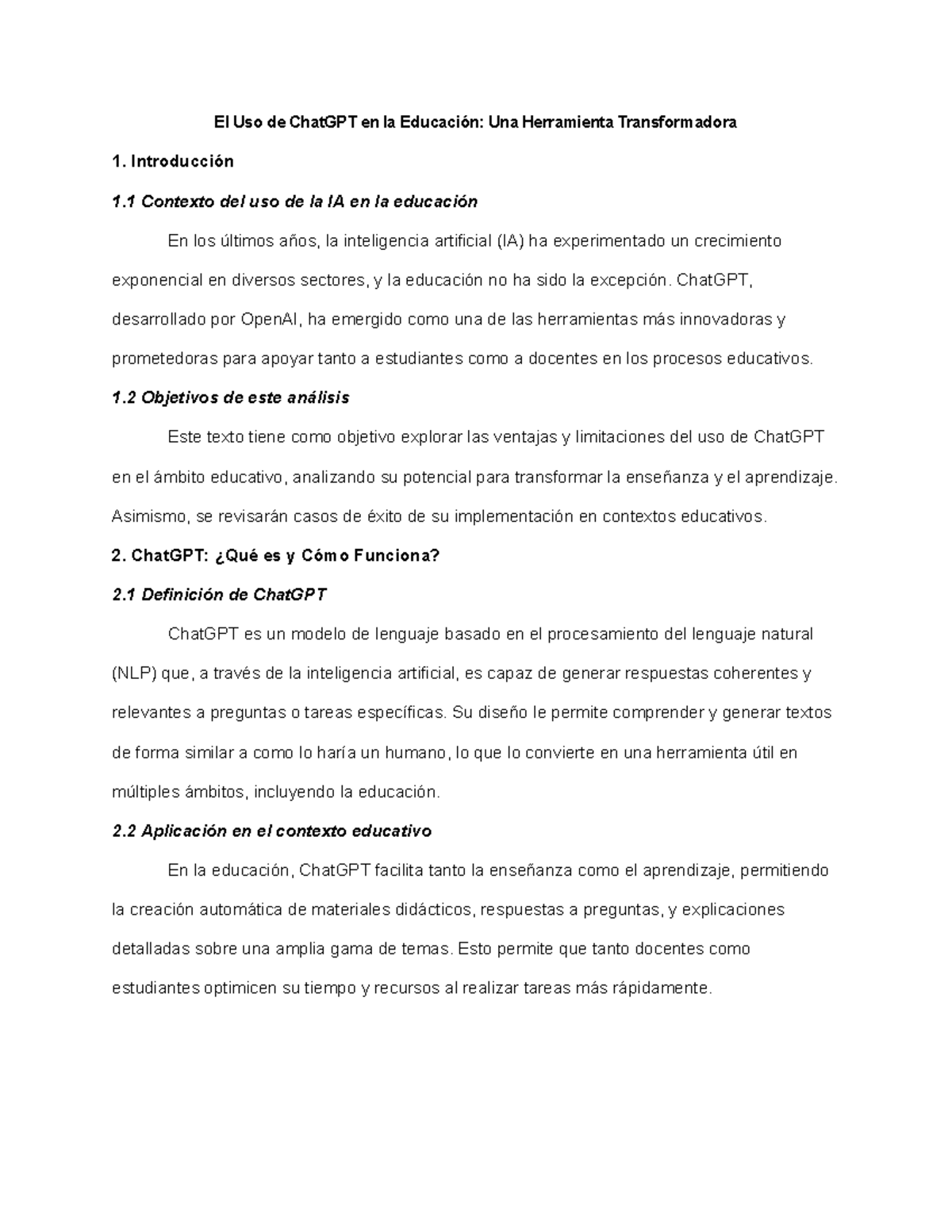Documento 5 - Hhsjs - El Uso de ChatGPT en la Educación: Una ...