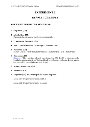 Exp 4 chm 557 - experiment 4 chm557 - (Online Assessment COVID19 ...