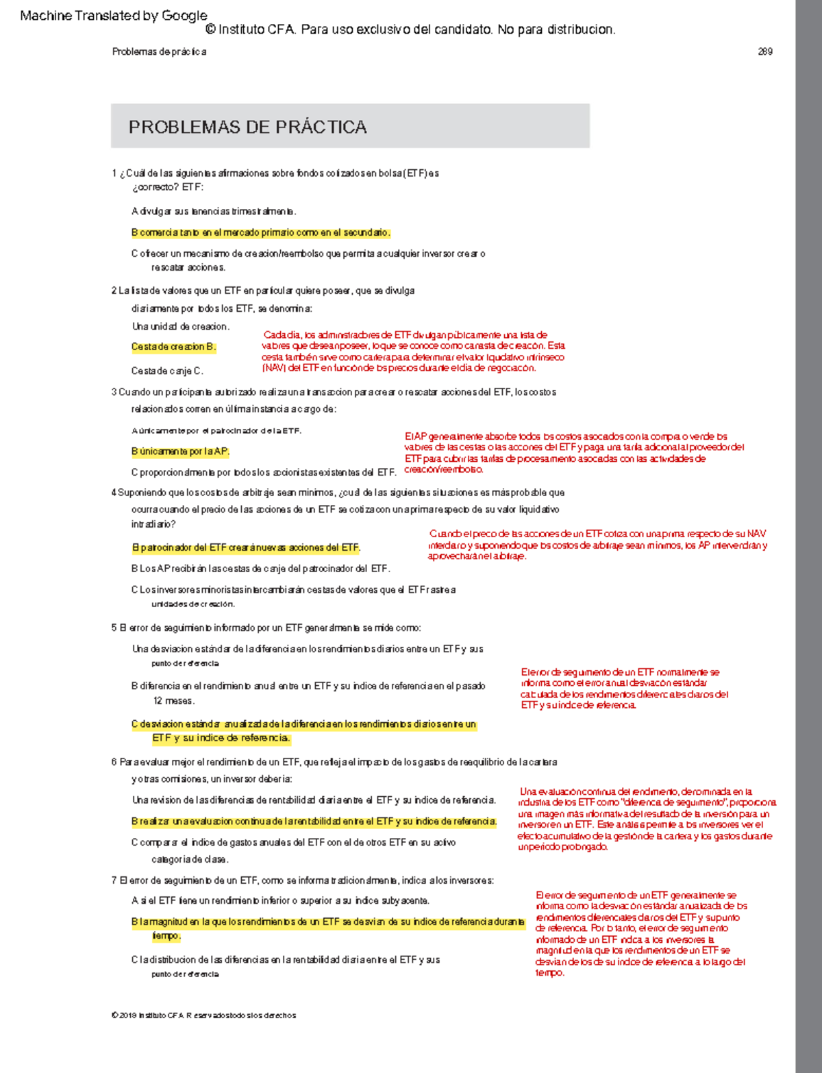 Cfa 2020 R43 Respuestas - Problemas de práctica 289 © 2019 Instituto ...