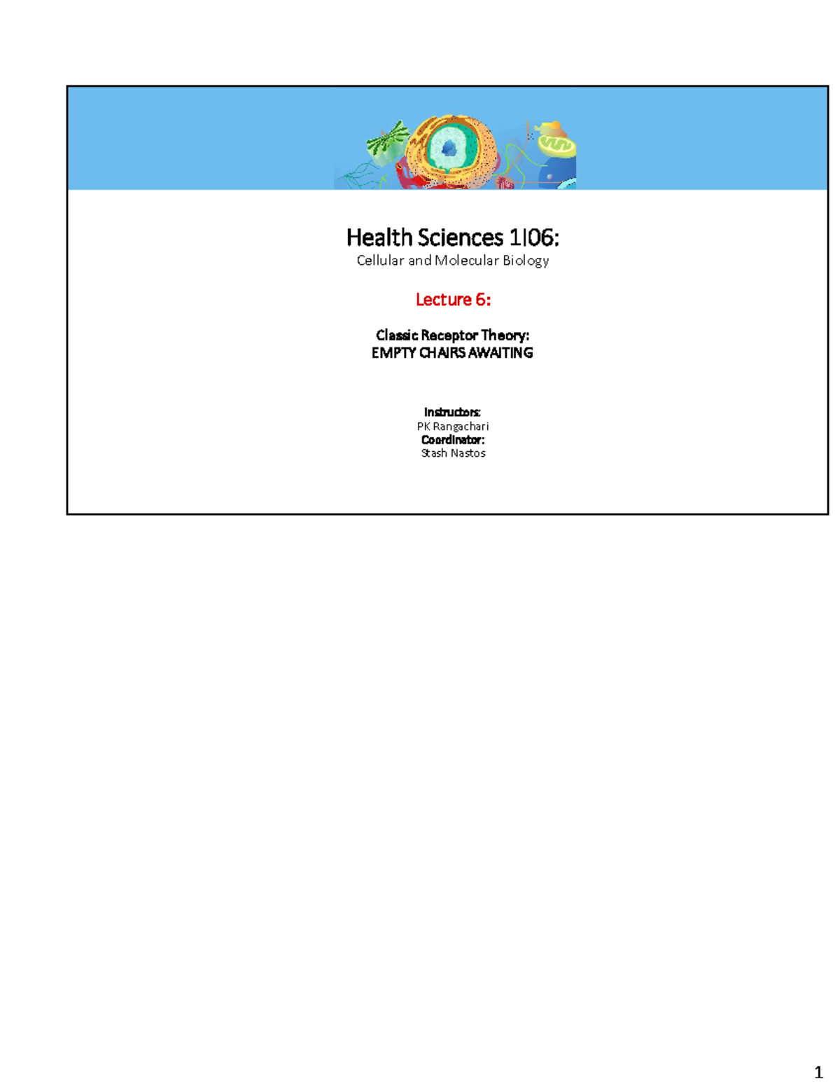 Class 6 Receptors Part 1 Warning Tt Undefined Function 32 Warning Unimplemented