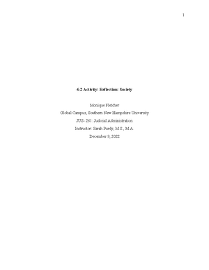 IDS- 400 Week 5 Assignment - 5-2 Activity: Reflection: Self Monique ...