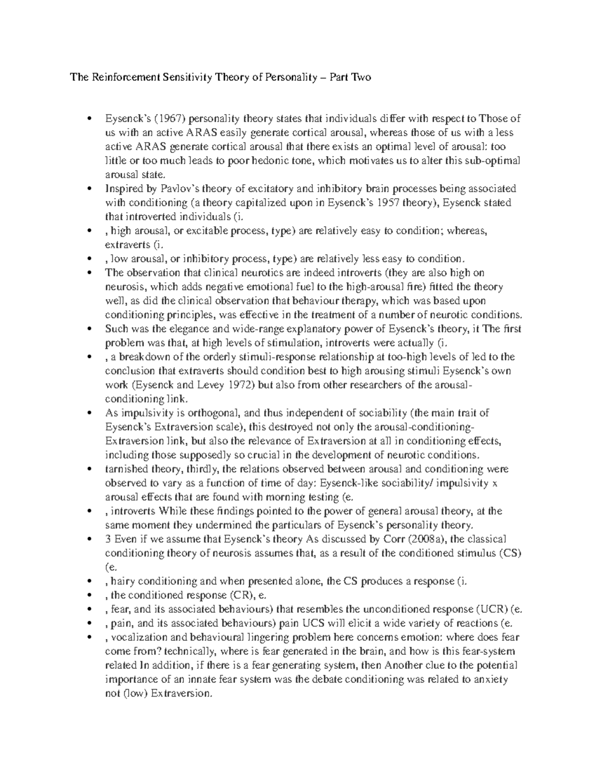 The Reinforcement Sensitivity Theory of Personality – Part Two ...