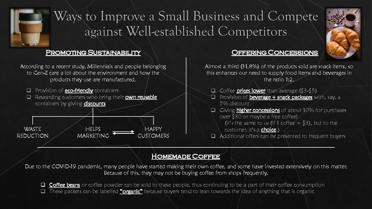 Joe's Java Sample Slidedoc - Promoting Sustainability According to a ...