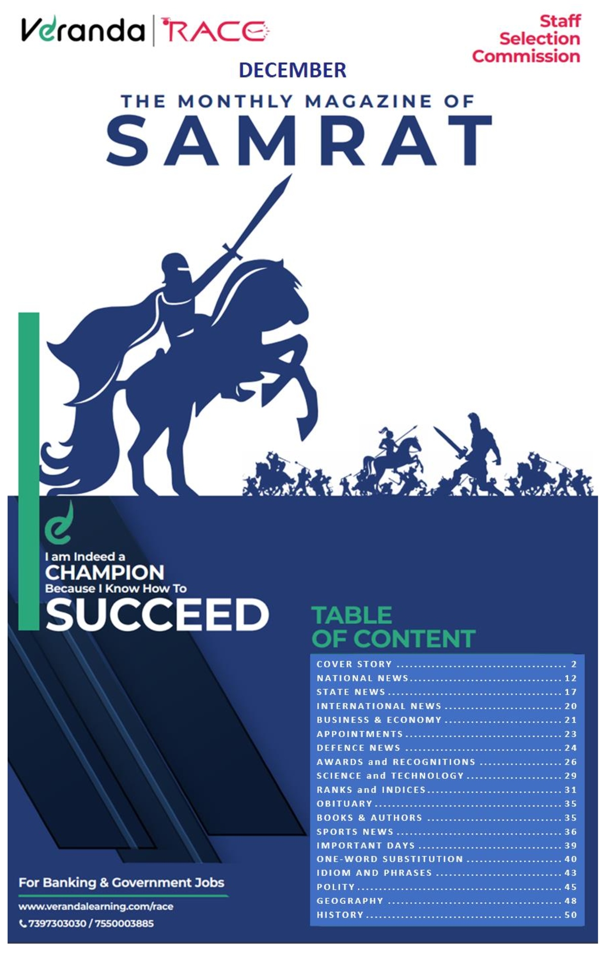 SSC Samrat Magazine December 2021 - I m p o r t a n t C u r r e n t A f ...