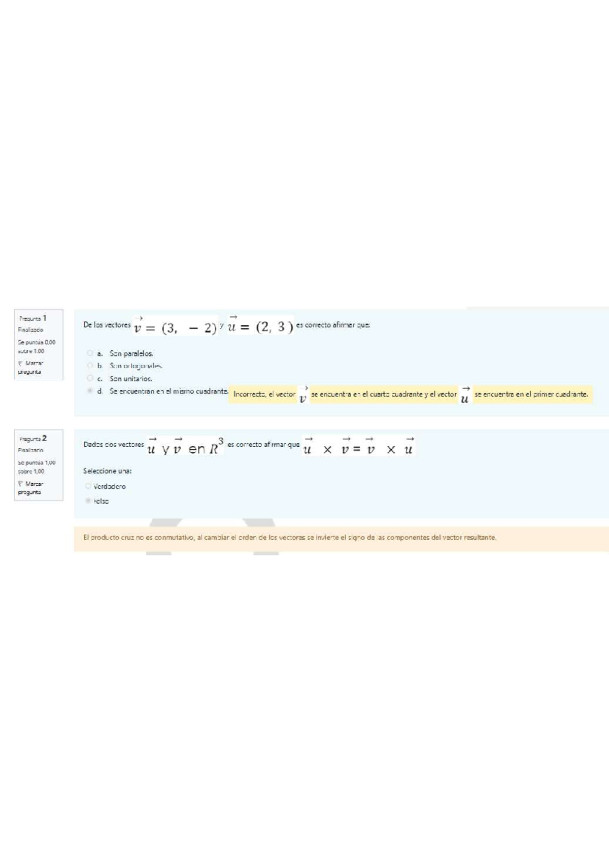 Actividad 3 - Vectores y sus características - algebra lineal - Studocu