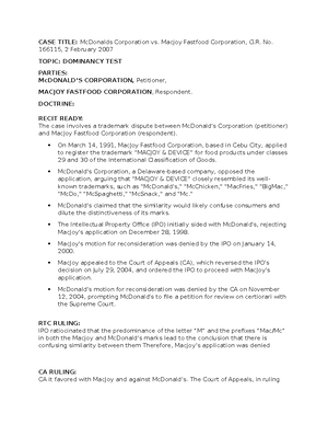 14. Bustos vs. Milan Shoes - Title: Bustos vs. Millians Shoe, Inc., G ...