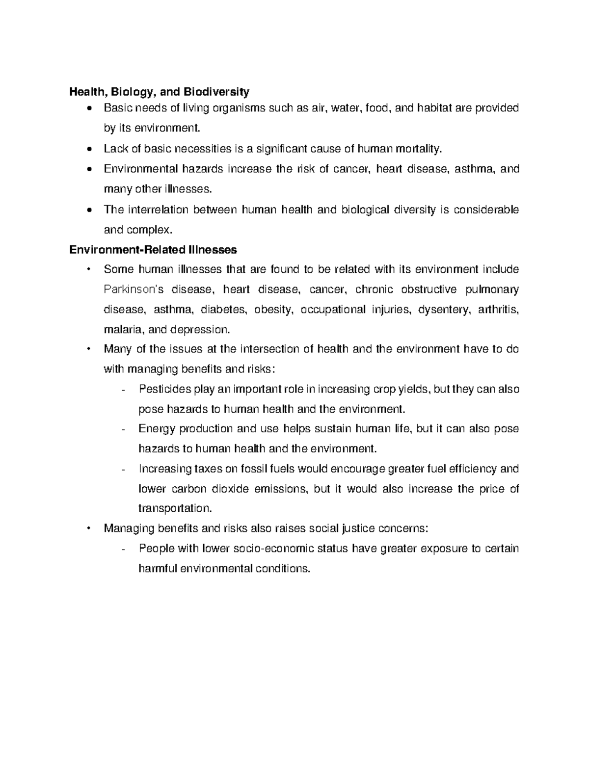 STS module 3 lesson 2 part 1d - Health, Biology, and Biodiversity ...