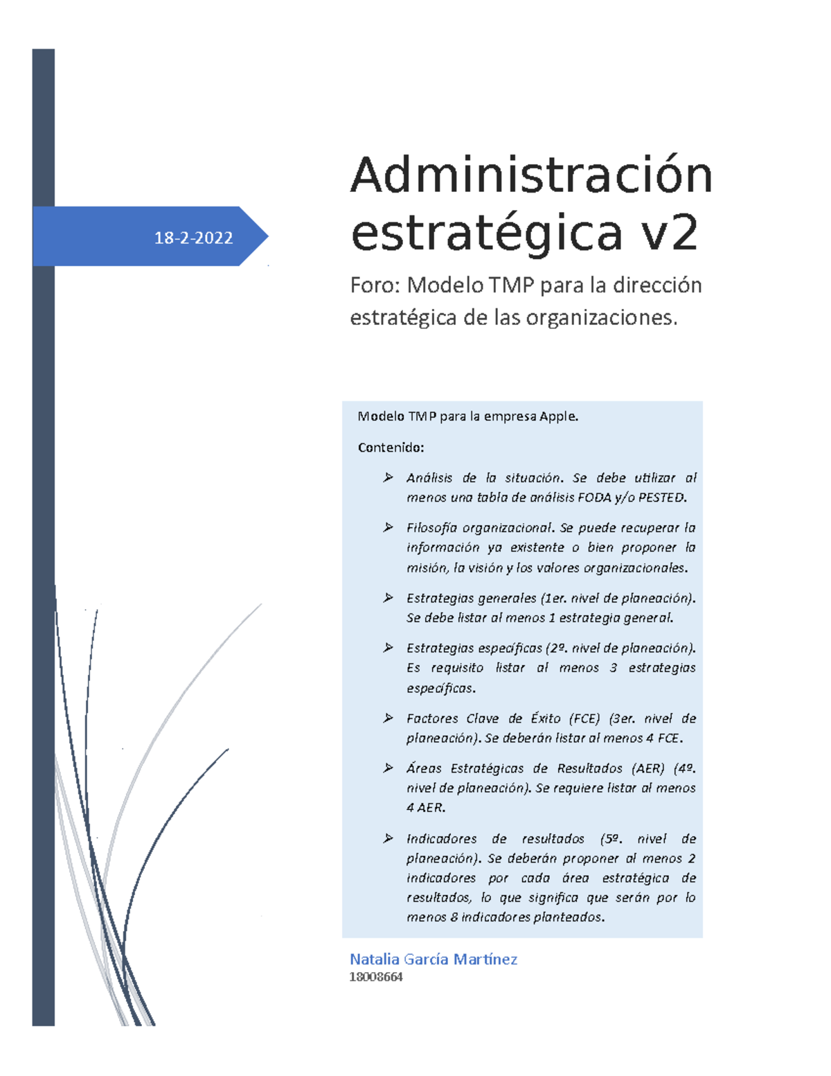 Modelo TMP para la dirección estratégica de las organizaciones - Modelo TMP para la empresa ...