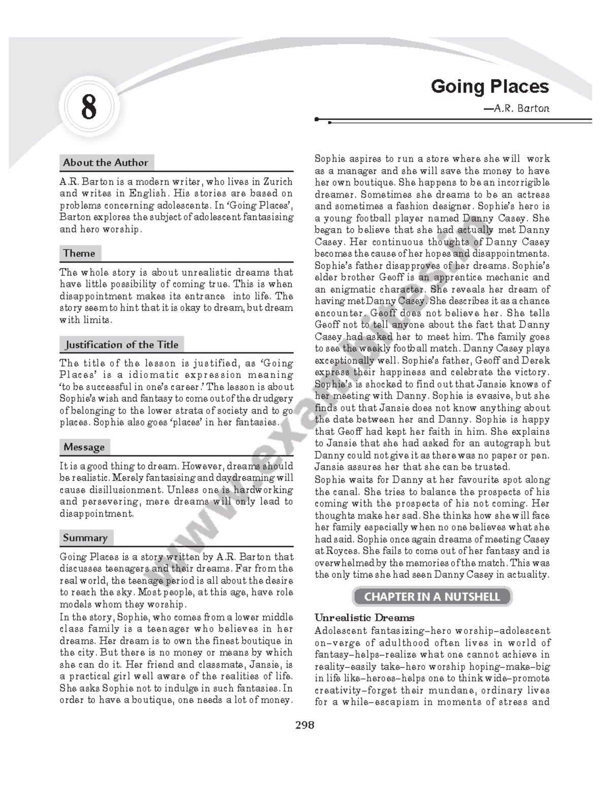 Going Places``` - 298 About the Author A. Barton is a modern writer ...