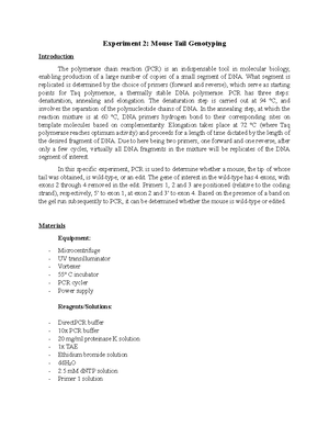BIOL 533 Lab Report 3 - Western blot - Experiment 4: Transfection ...