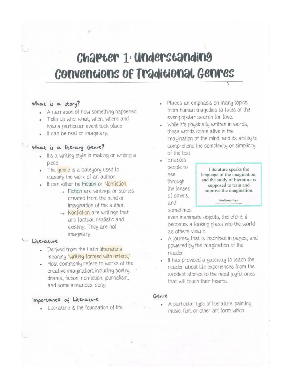 Chapter 1 Understanding Conventions of Traditional Genres - Creative ... Chapter 1 Understanding Conventions of Traditional Genres - Creative ...