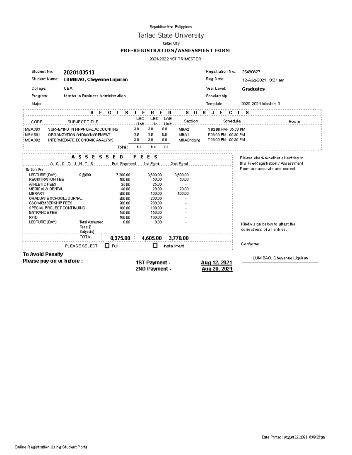 Pre Registration - Accountancy learning material - Tarlac State ...
