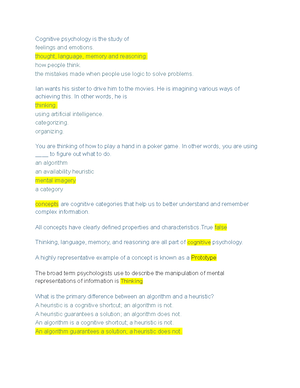 Psych-week-9-ch-10-questions - The fact that people are likely to act ...