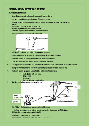 FORM-2- Biology - FORM TWO BIOLOGY By the end of form two work, the ...