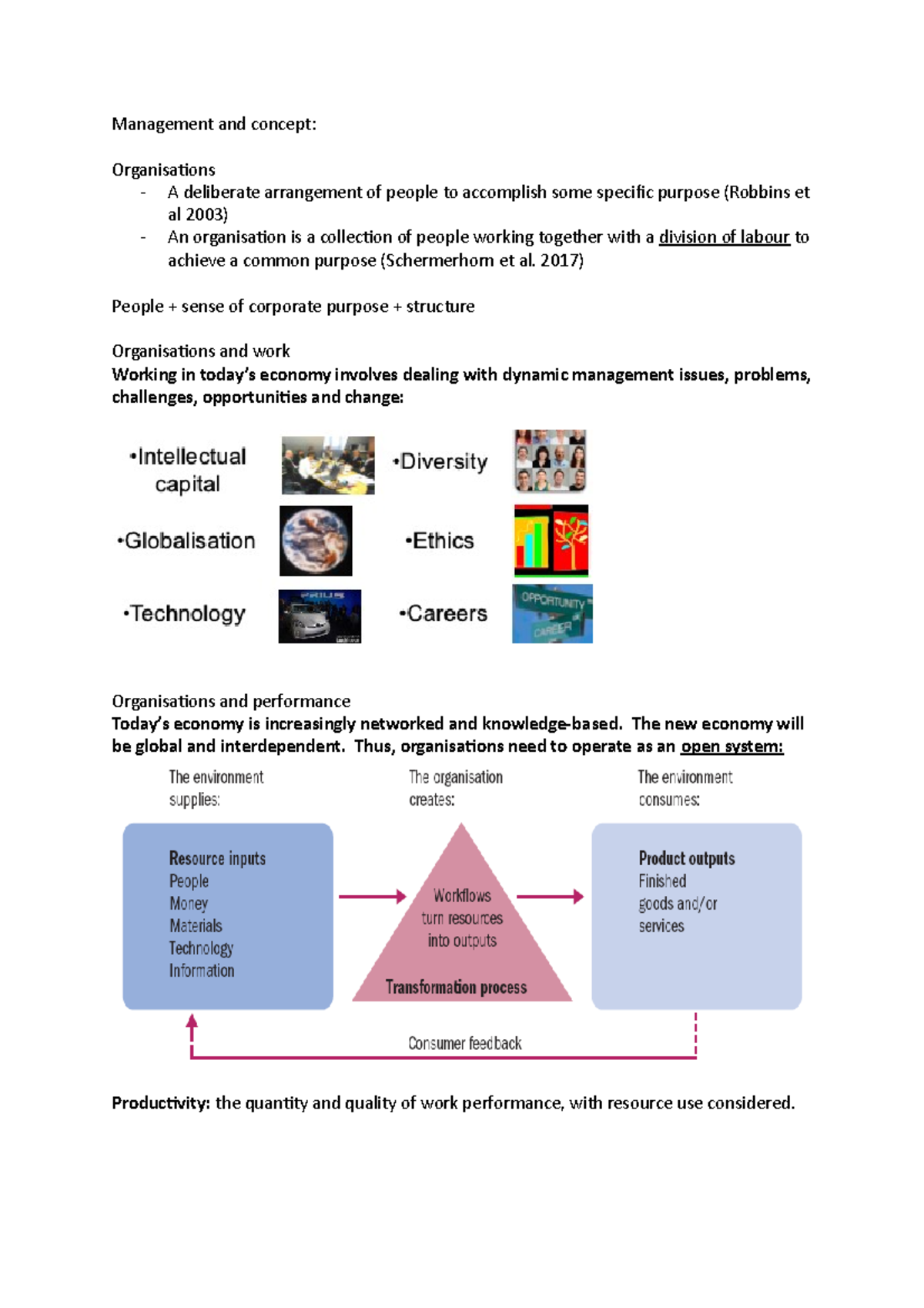 Management and concept 1 - 1004GIR - Griffith - Studocu
