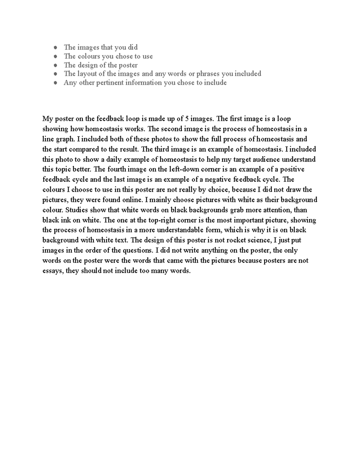 Unit 4 - Activity 6 Feedback Poster Project - The images that you did ...