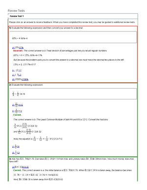 Module 1 Review Test - These are practice TEST - Review Tests Review ...