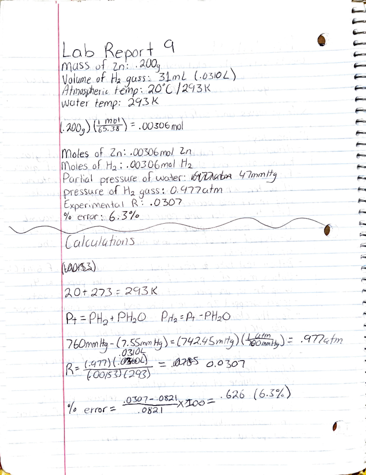Lab Report 9 - .... . Lob Repor+ 9 (Y)LlS S of ln: . :) 005 Volurne of ...