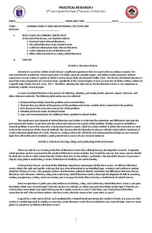 Grade 11 HOPE 2 Q3 LAS 2 jkjyr - GRADE 11- HEALTH OPTIMIZING PHYSICAL ...