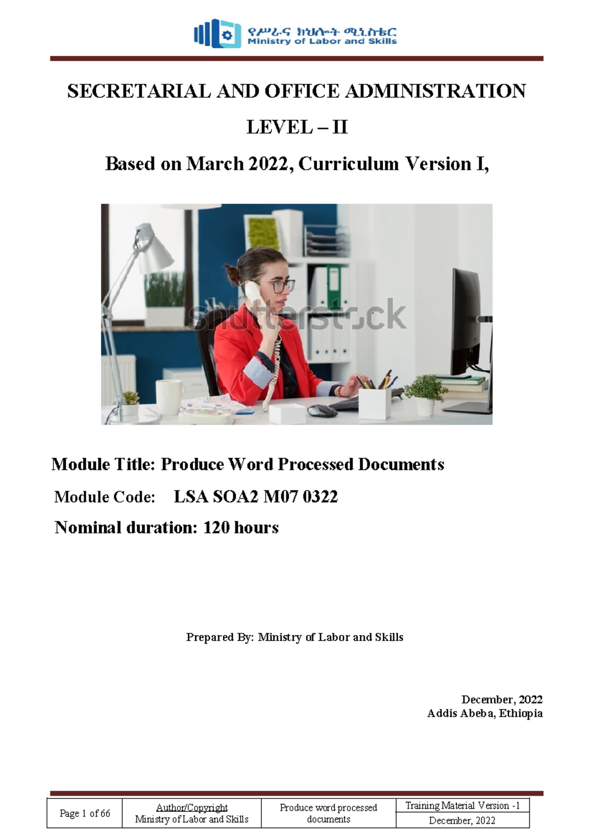 7 SOA L-II 2015 Produce Word Processed Documents F - SECRETARIAL AND ...