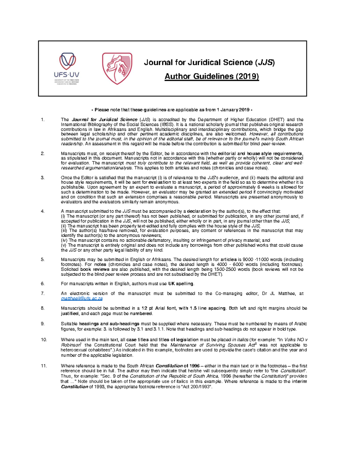 NEW JJS Referencing Style 2020 - Please note that these guidelines are ...