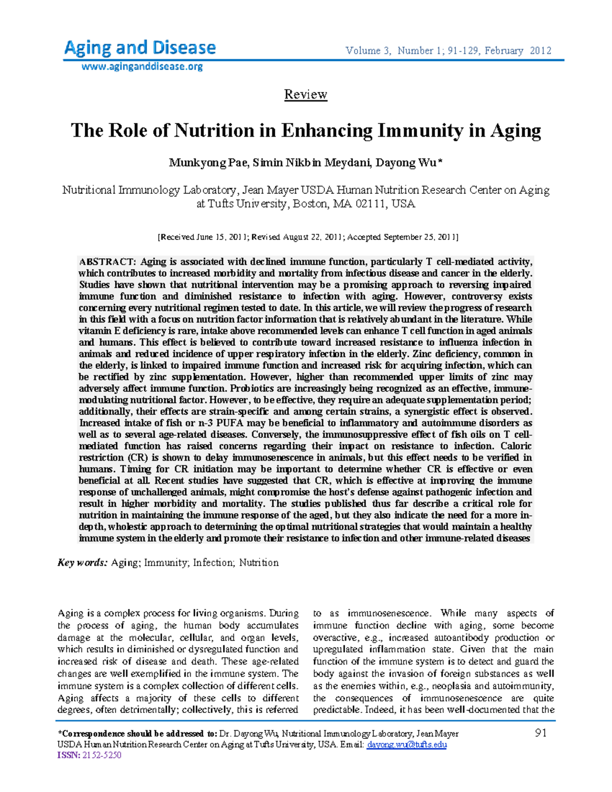 Applied Nutritin MS Lec 3 - *Correspondence should be addressed to: Dr ...