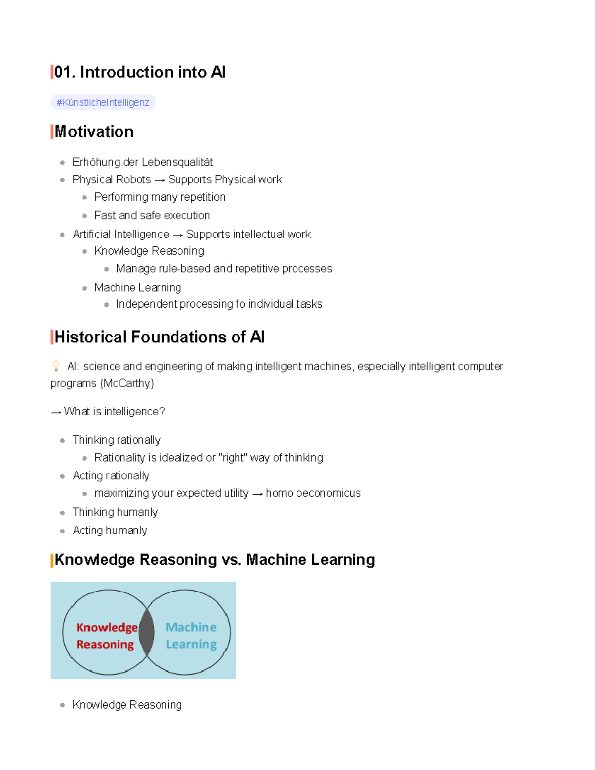 01. Introduction into AI - #KünstlicheIntelligenz 💡 AI: science and ...