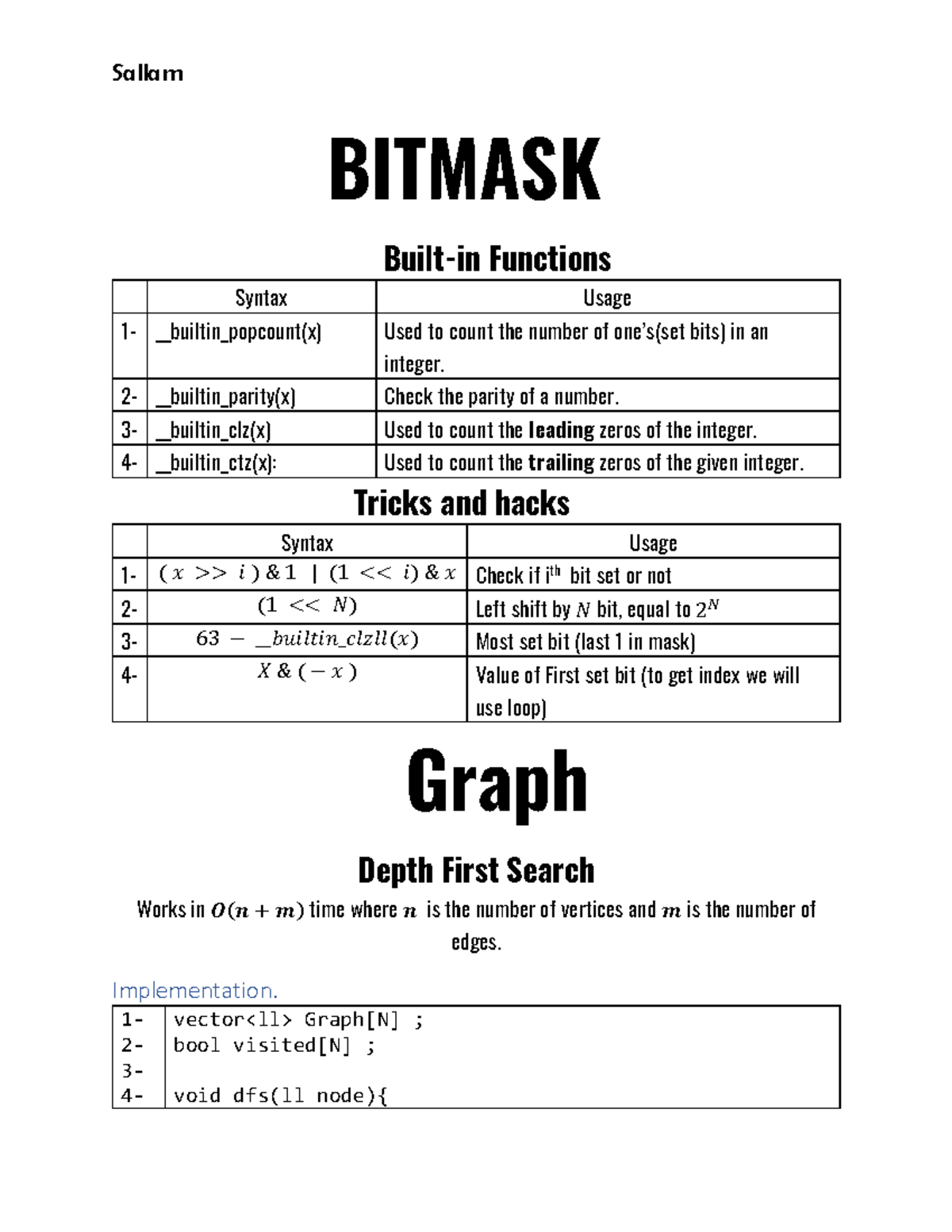بصمجه السليكتد - problem solving - BITMASK Built-in Functions Syntax ...