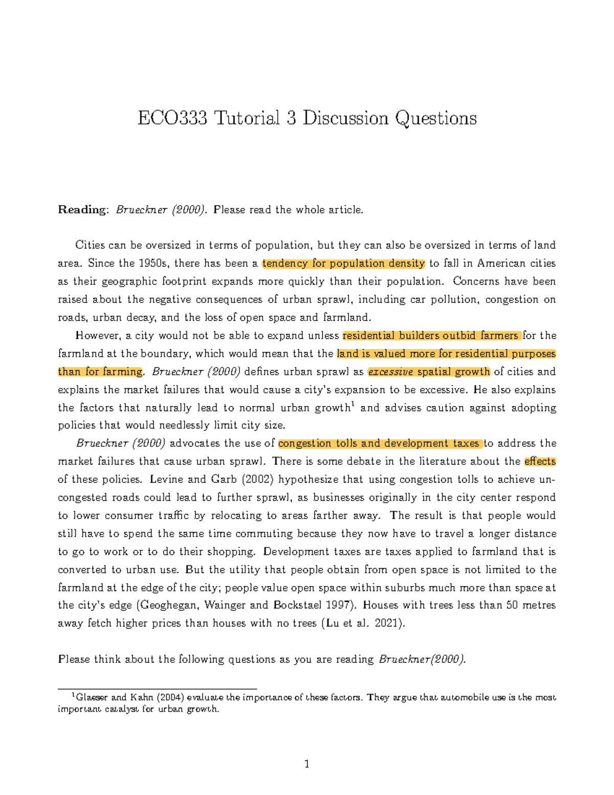 ECO333 Tutorial 3 questions and descriptions - ECO333 Tutorial 3 ...