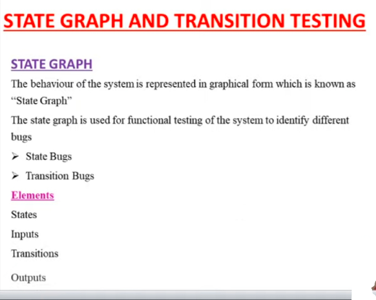 Stm unit 4 - Best - STATE GRAPH AND TRANSITION TESTING STATE GRAPH The ...