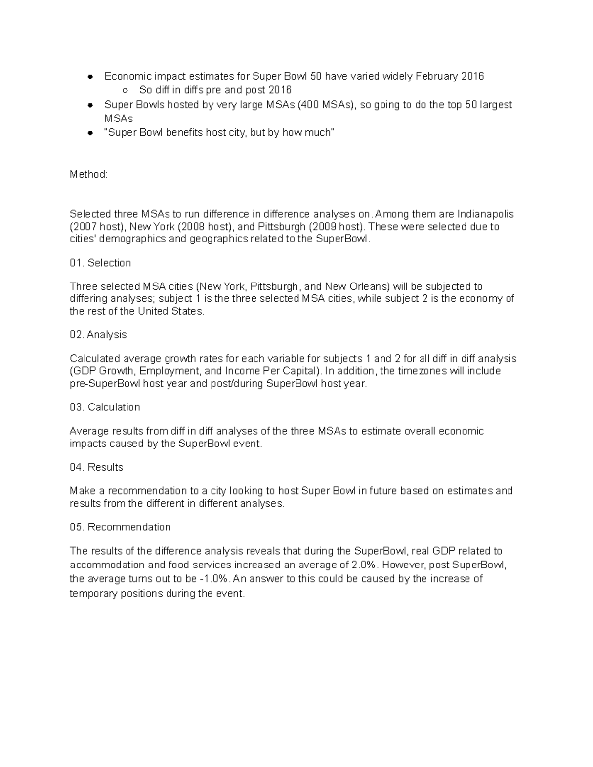 Super Bowl Notes - Economic impact estimates for Super Bowl 50 have ...