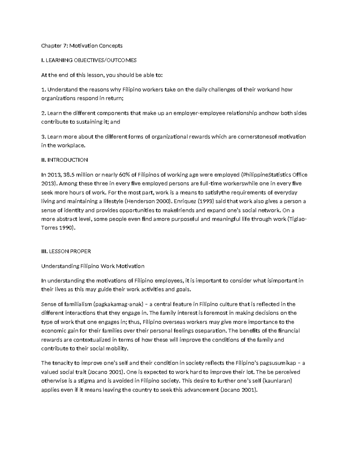 Chapter 7 - Reporting IN HBIO - Chapter 7: Motivation Concepts I ...