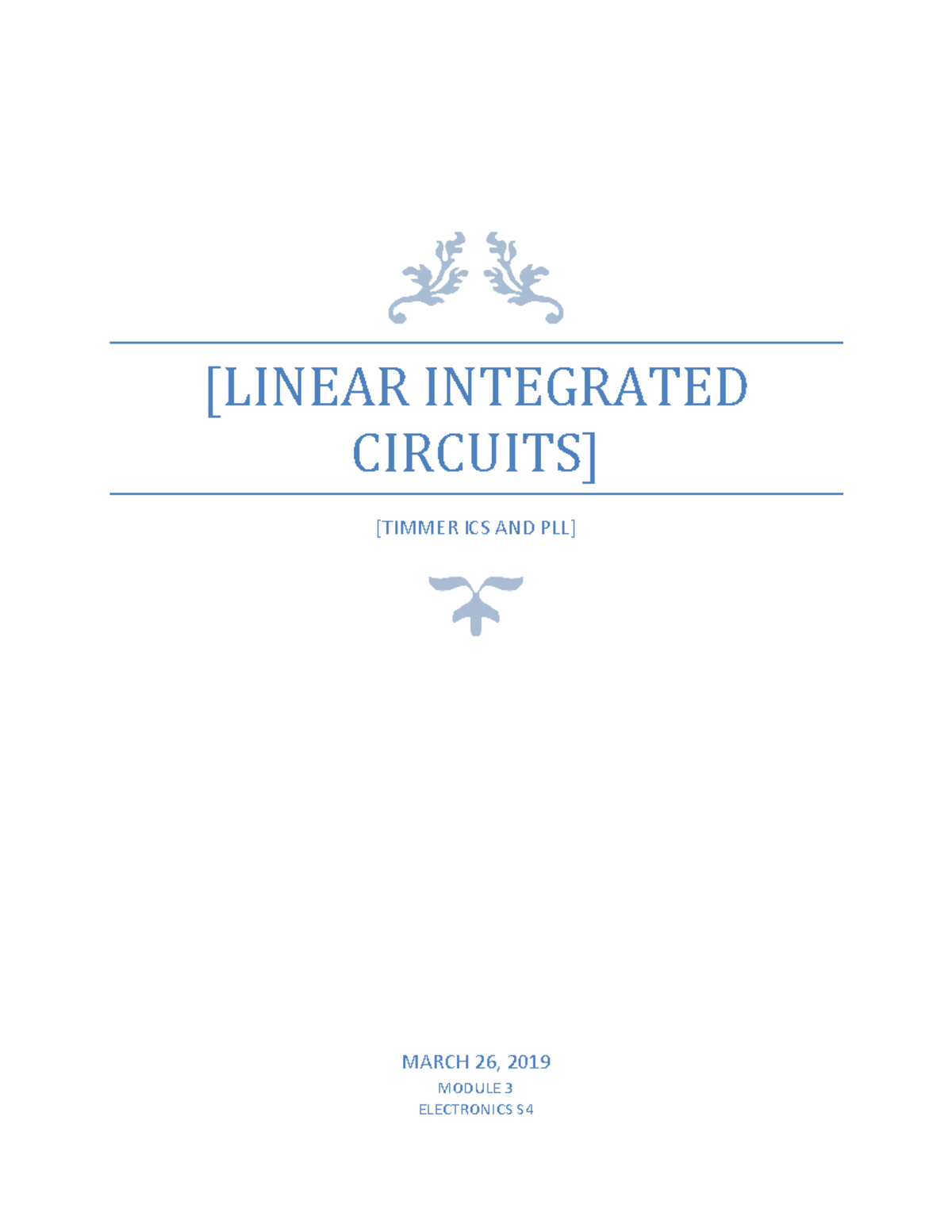 LIC Mod 2 - It's lecture notes - [LINEAR INTEGRATED CIRCUITS] [TIMMER ...