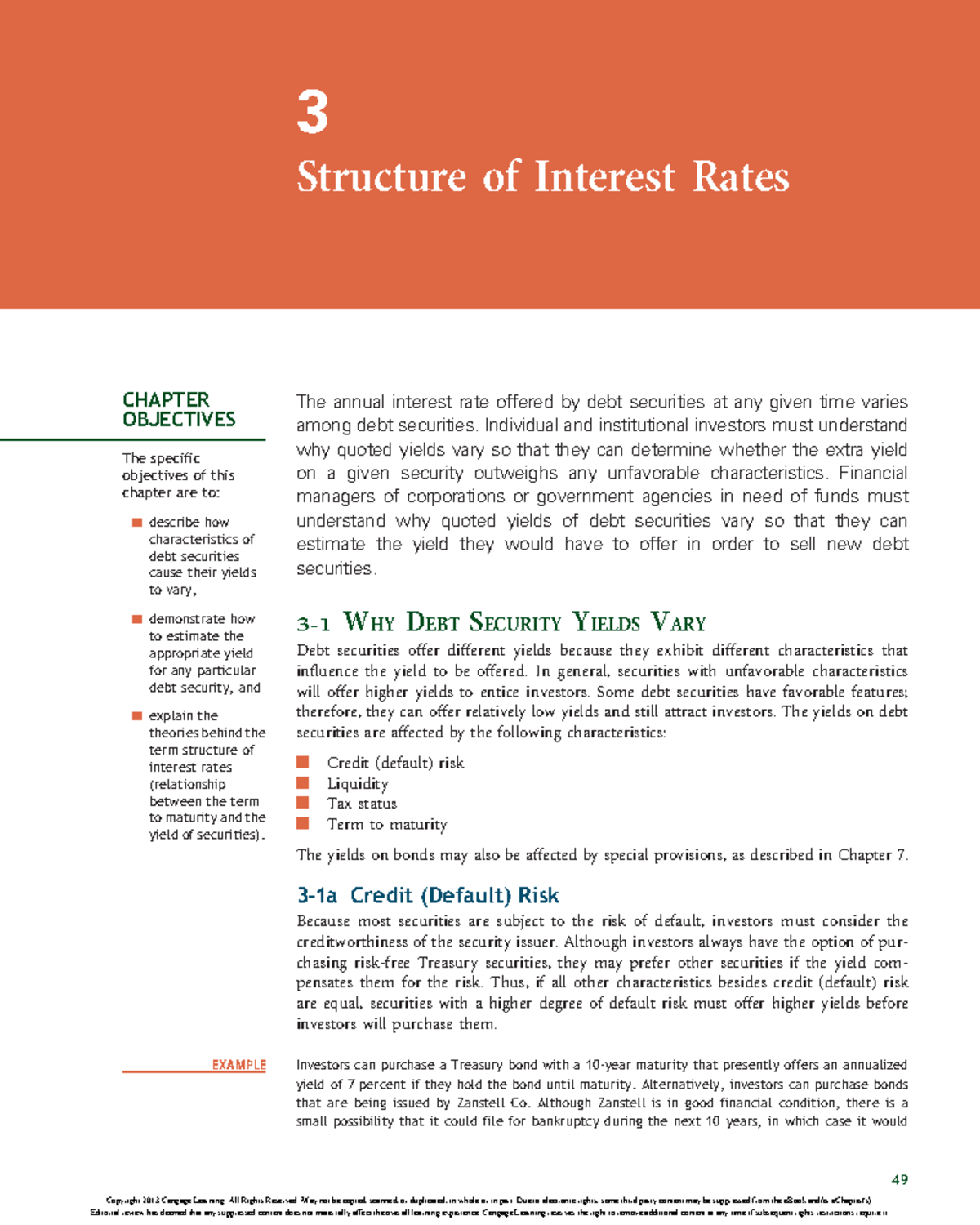 Chapter 03 - 3 Structure of Interest Rates The annual interest rate ...
