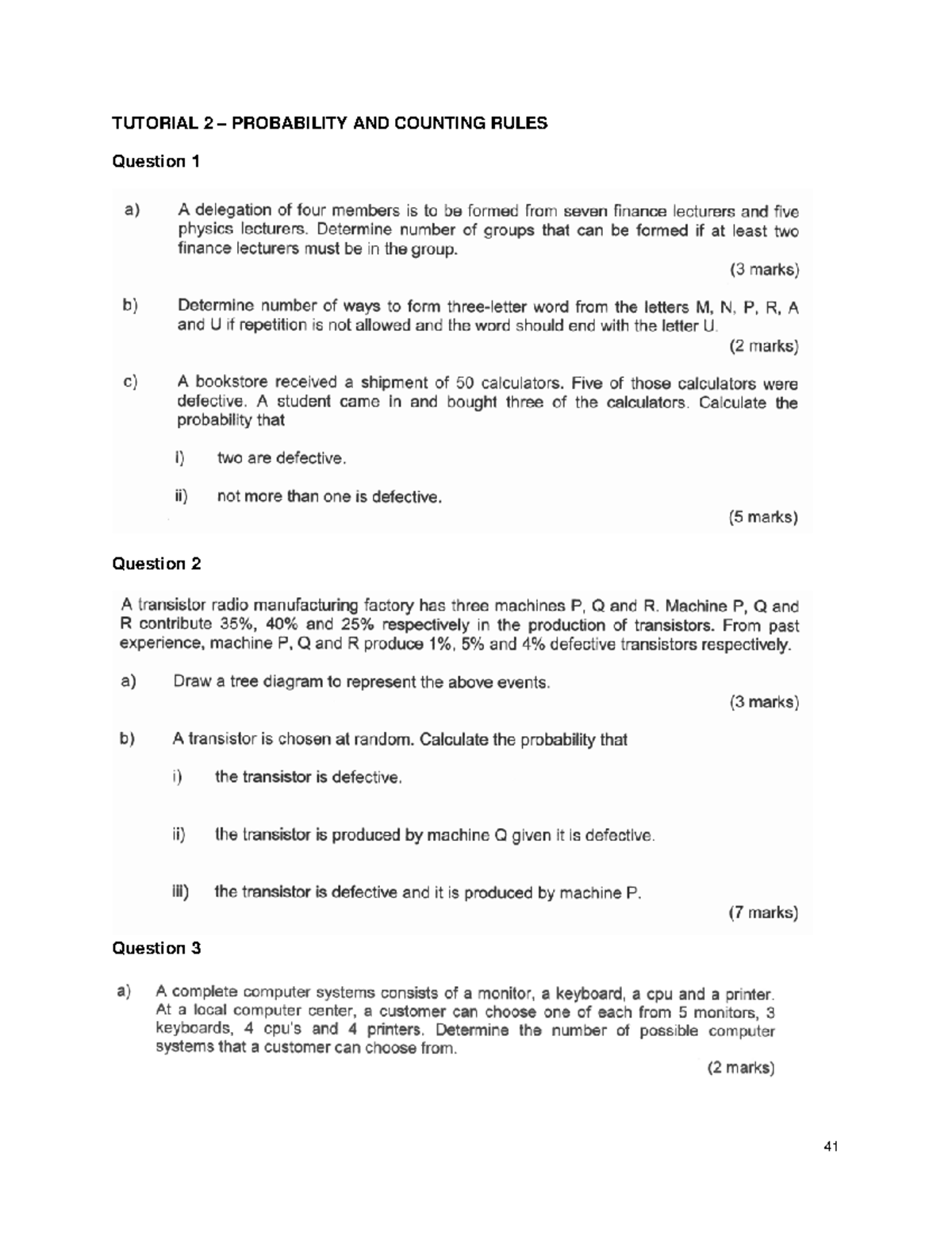 STA116 Tutorial 3 Introduction To Probability And Statistics sta116-tutorial-3-introduction-to-probability-and-statistics