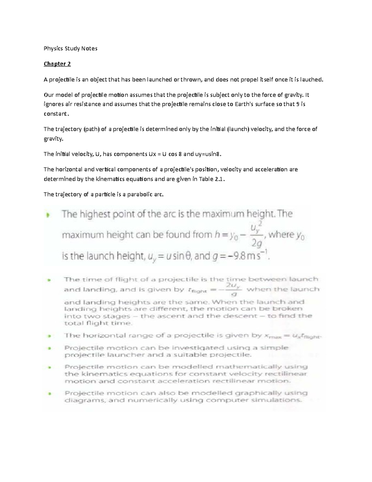 Physics Study Notes - I cant get summaries without uploading - Physics ...