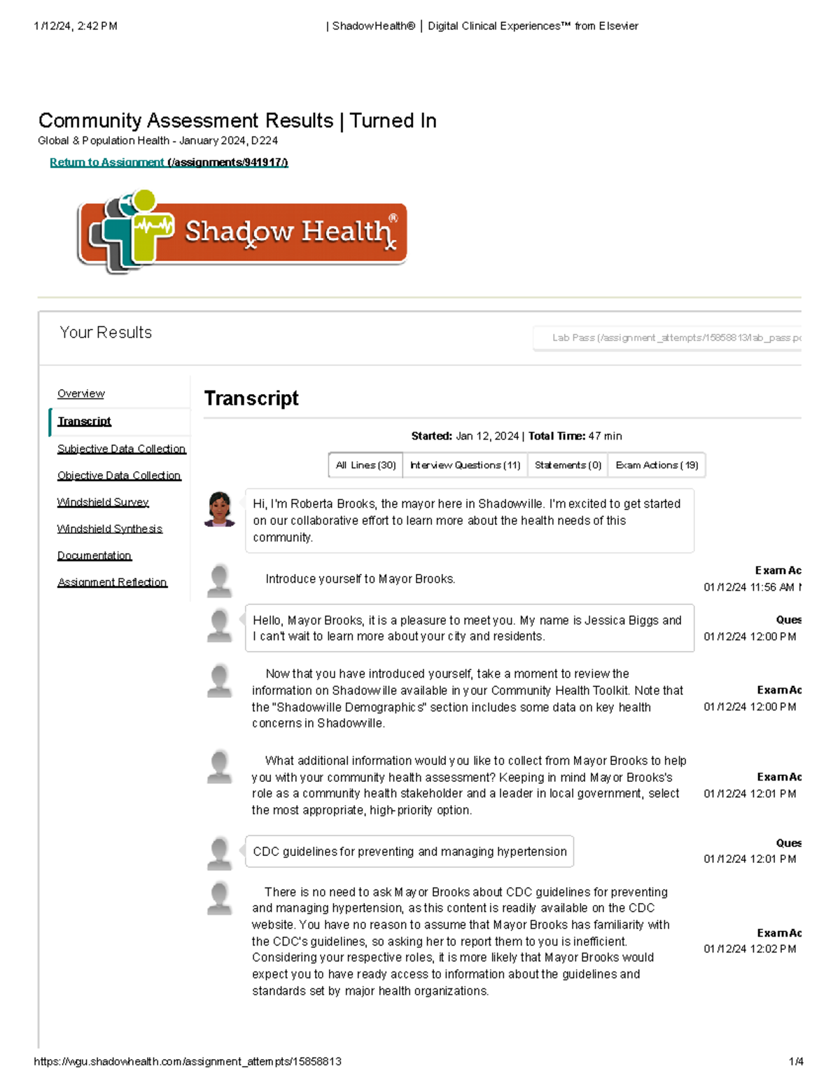 Community Assessment Mayor Brooks - Community Assessment Results ...